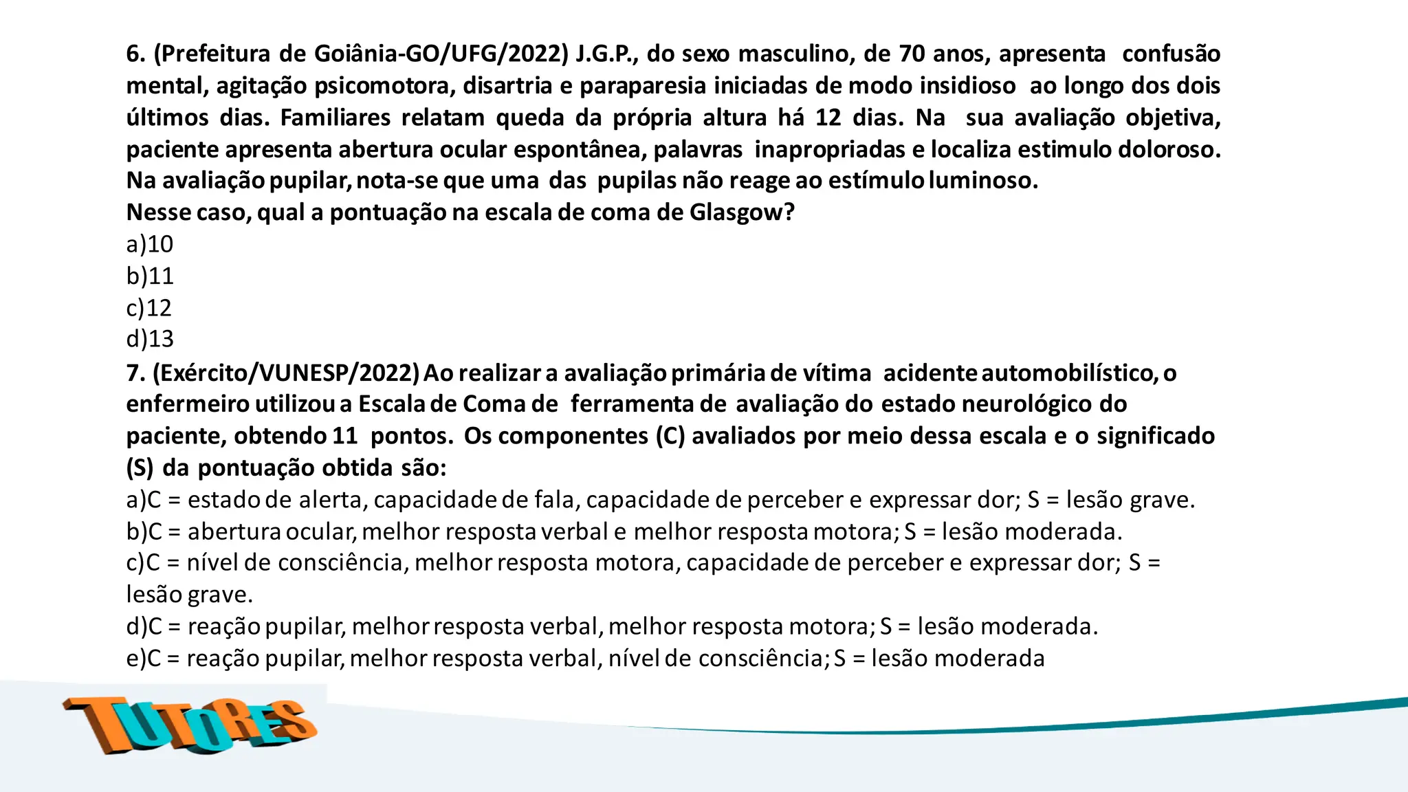 ECG-escala de coma de glasgow | PDF