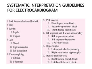 ECG complete lecture presentation, ECG waveform and leads placement | PPTX