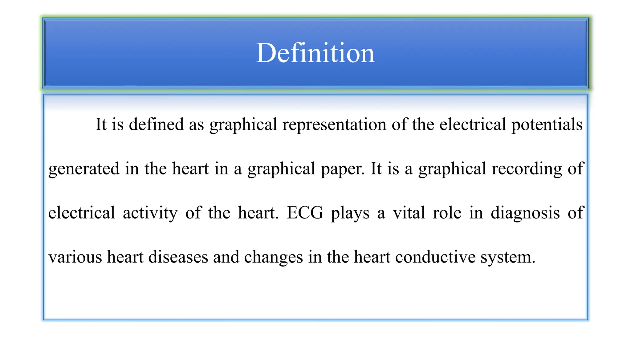 ECG.pptx ECG is the key diagnostic assessment to find the cardiac ...