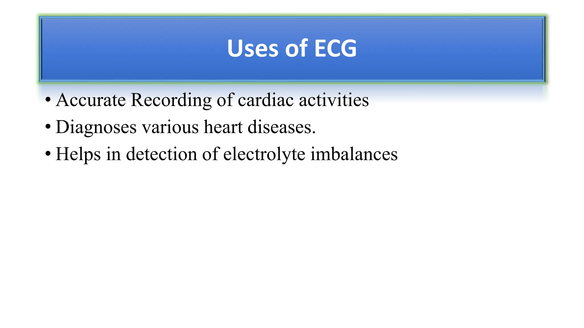 ECG.pptx ECG is the key diagnostic assessment to find the cardiac ...