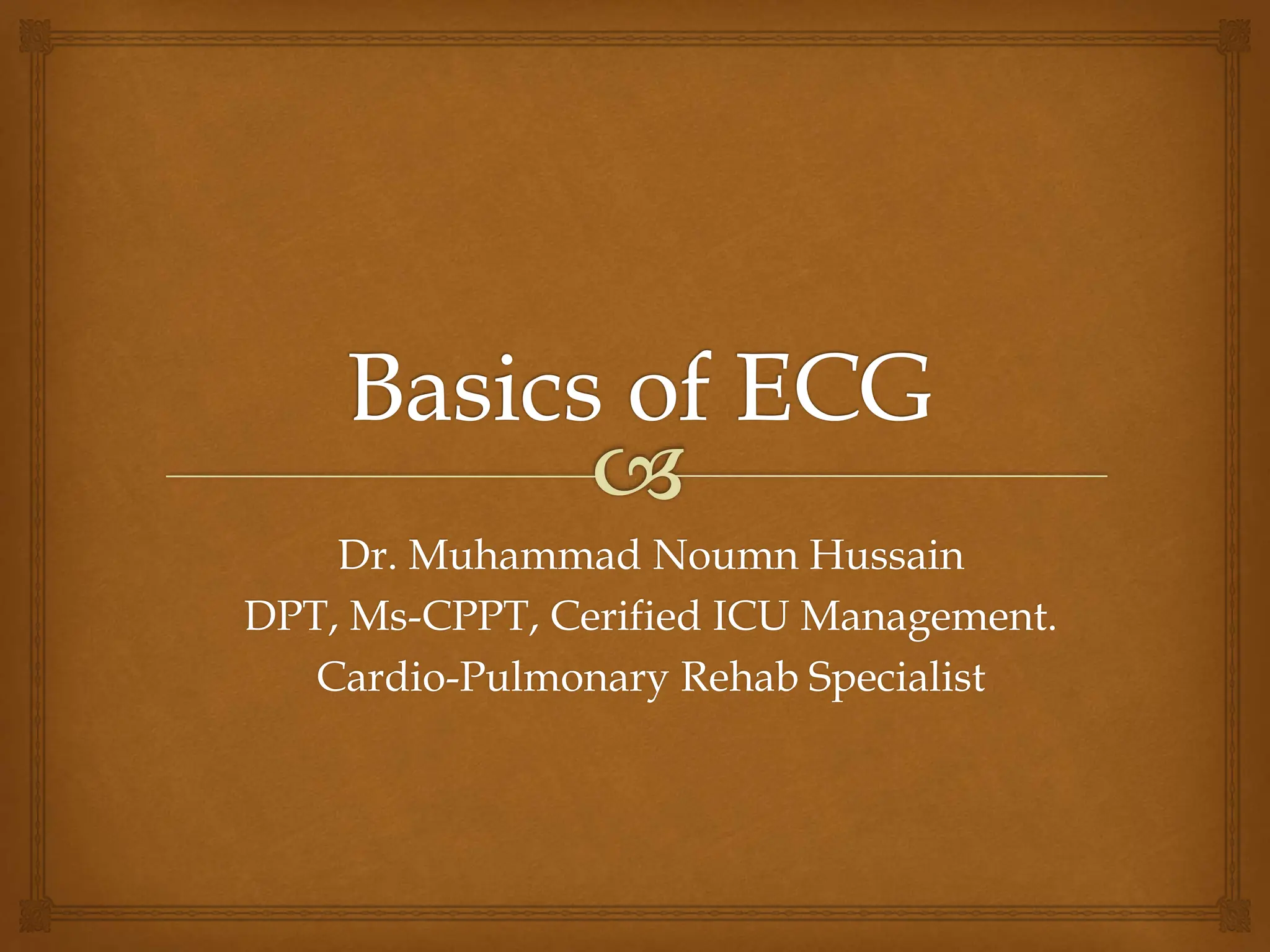 An ECG (electrocardiogram) is a test that records the electrical ...