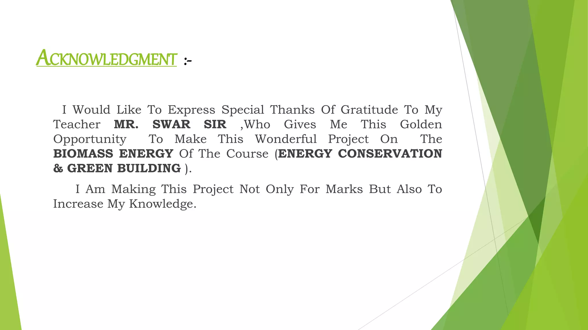 Biomass energy | PPTX