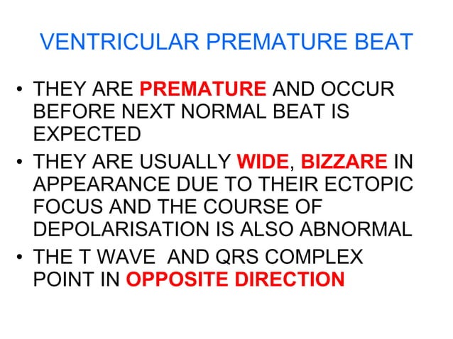 ECG: Ventricular Premature Beats | PPT | Heart and Cardiovascular ...