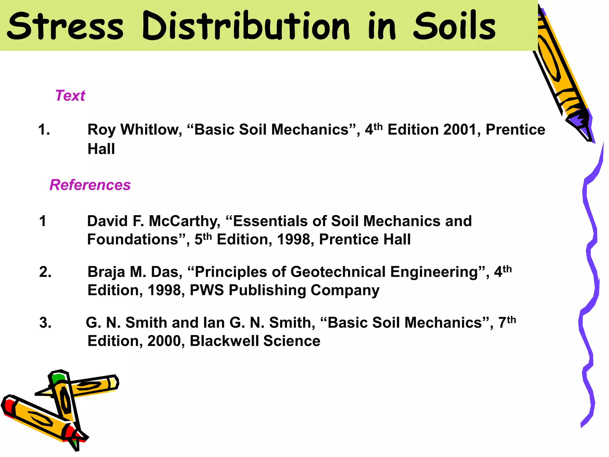 stress distribution in soils | PDF