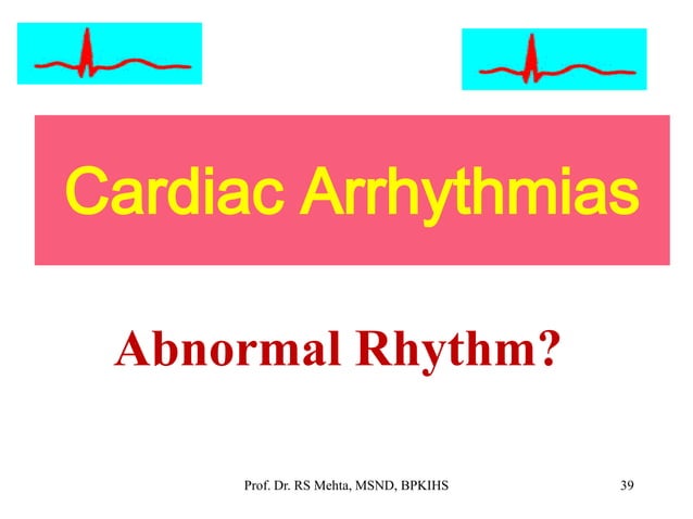 Ecg & arrhythmias | PPSX