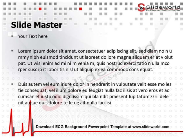 ECG Background Powerpoint Template - Slide World | PPTX