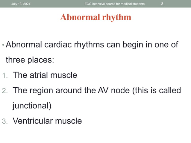 Ecg basics lecture 6 | PPT
