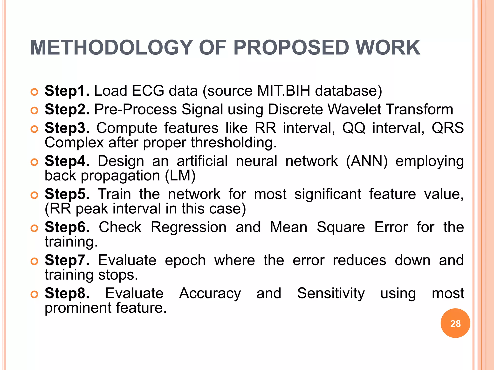 Ecg Beat Classification And Feature Extraction Using Artificial Neural