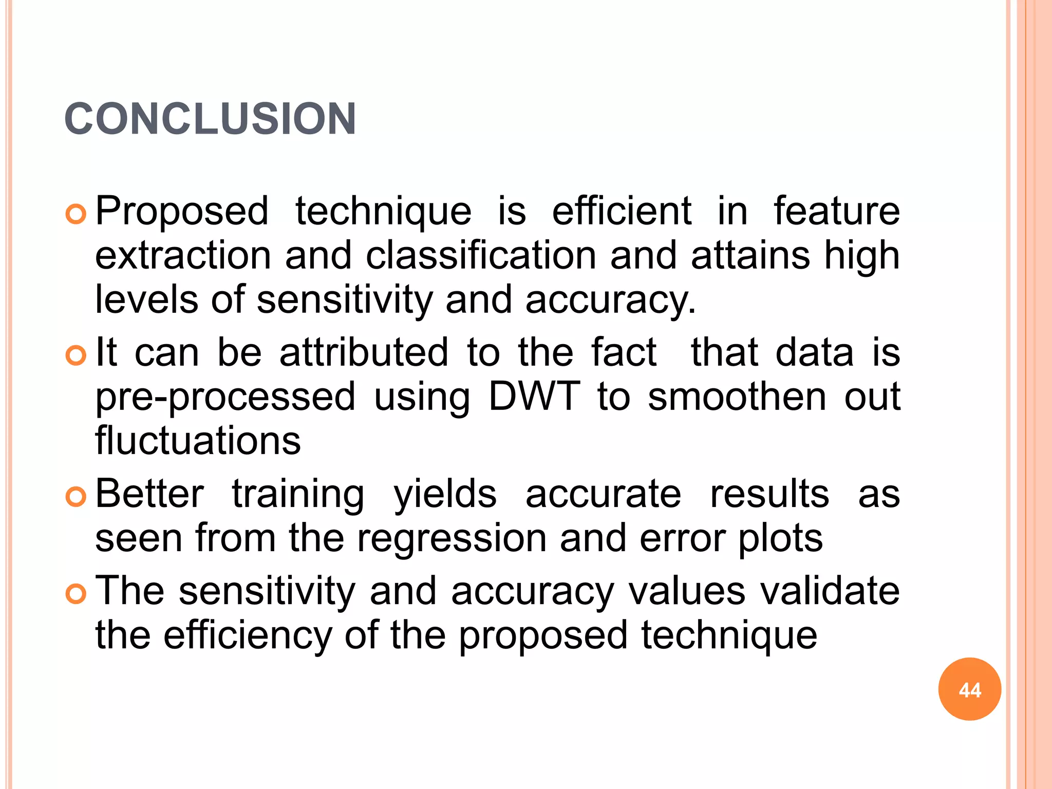 Ecg Beat Classification And Feature Extraction Using Artificial Neural