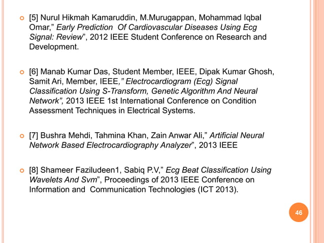 Ecg Beat Classification And Feature Extraction Using Artificial Neural