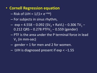 ECG diagnosis of chamber enlargement | PPTX