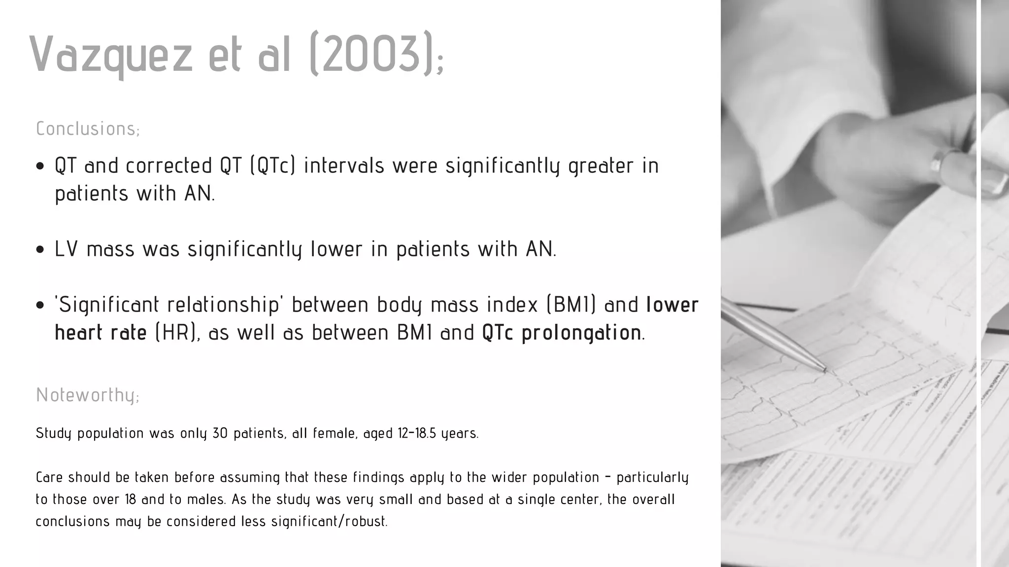 ECG changes in anorexia nervosa | PPT