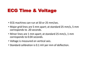 ECG complete lecture notes along with interpretation | PPTX