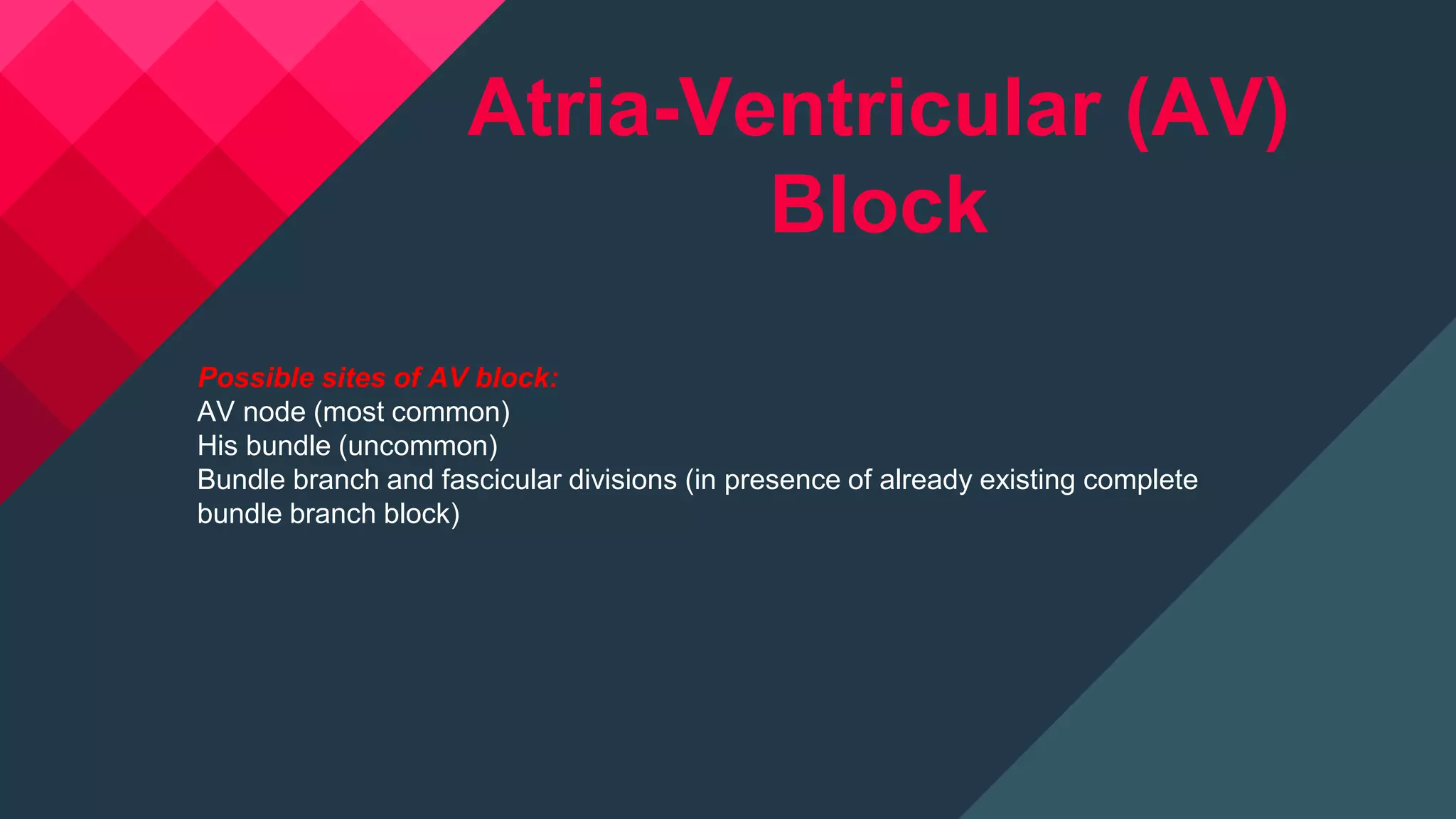 ECG Conduction Abnormalities | PPTX