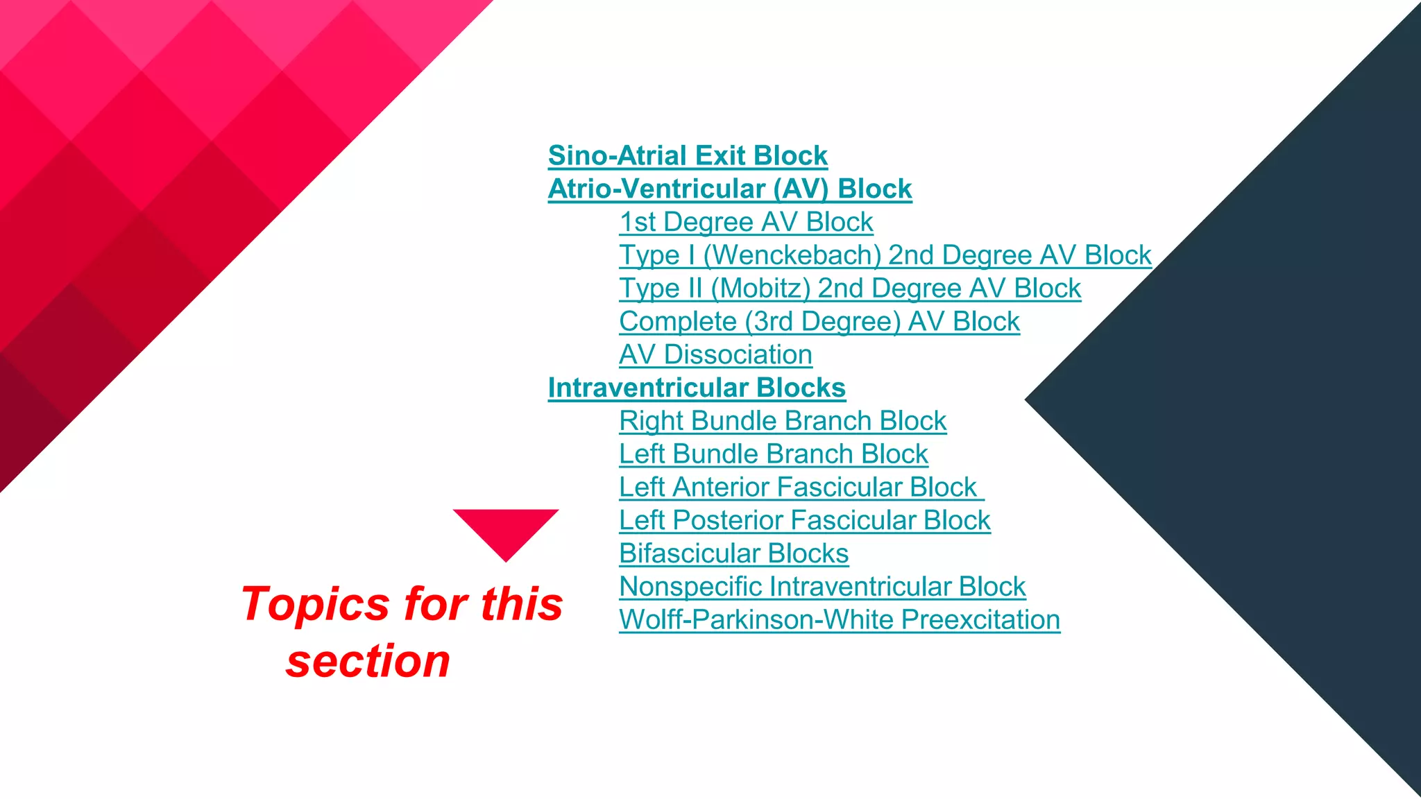 Ecg Conduction Abnormalities Pptx Heart And Cardiovascular Diseases Diseases And Conditions