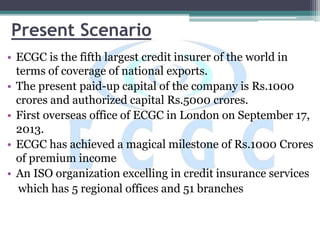 ECGC(Export Credit Guarantee Corporation) | PPTX