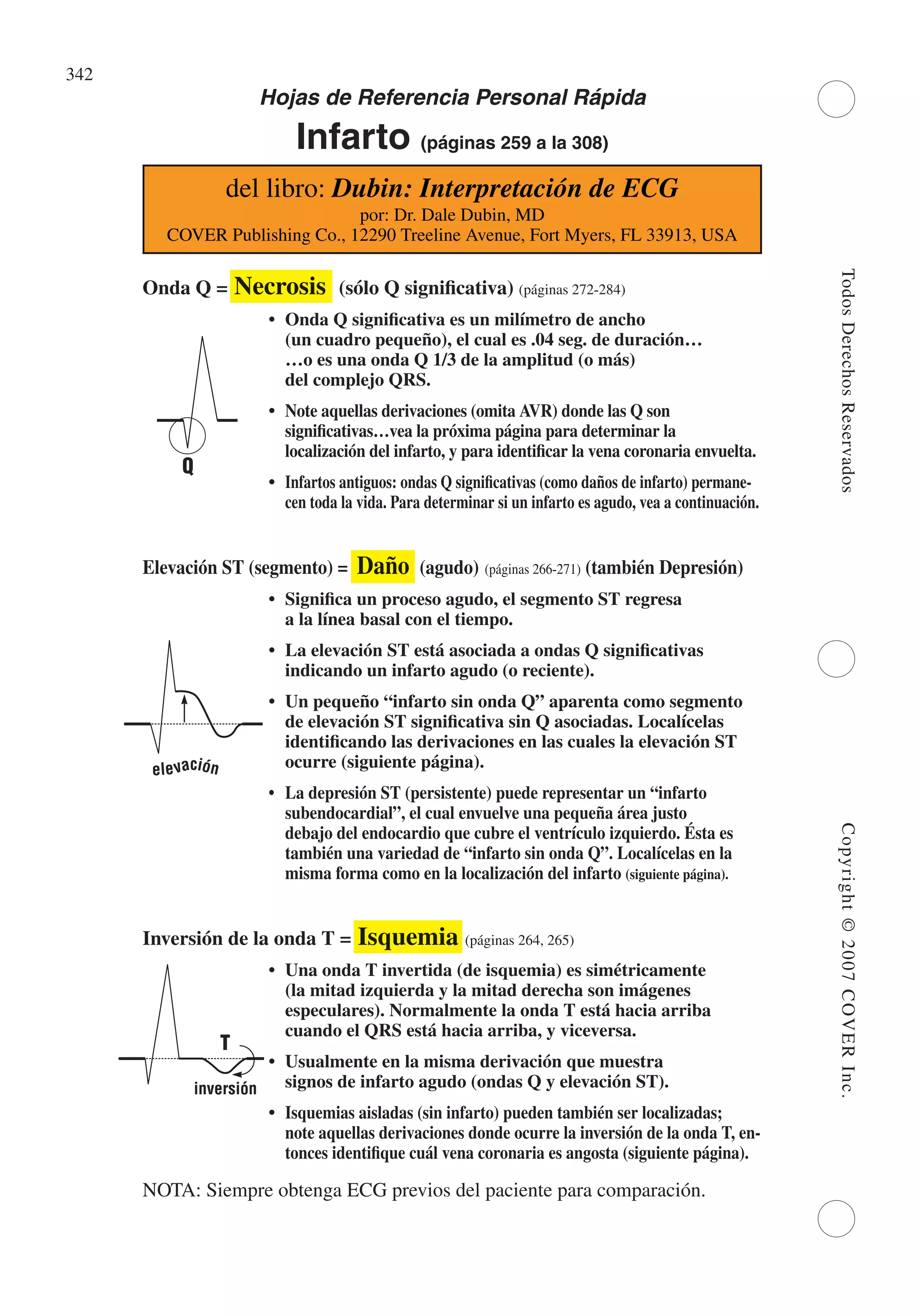 Método del Dr. Dubin para la interpretación de ECG | PDF