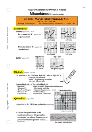 Método del Dr. Dubin para la interpretación de ECG | PDF