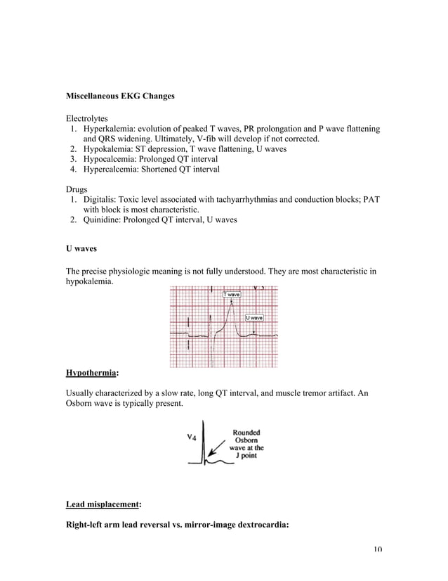 Ecg ecg abnormalities | PDF | Heart and Cardiovascular Diseases | Diseases and Conditions