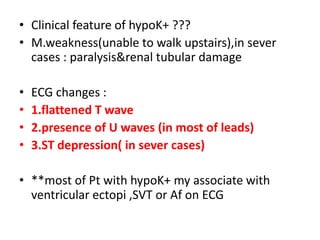 Ecg & electrolytes disturbance | PPTX