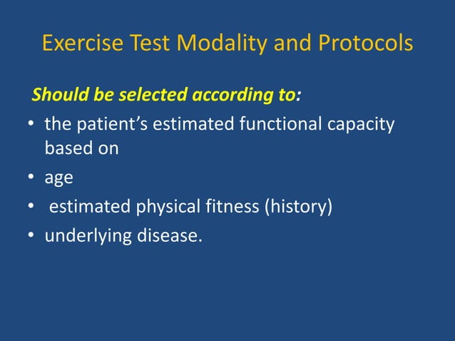 ECG Exercise Tolerance Test | PPTX