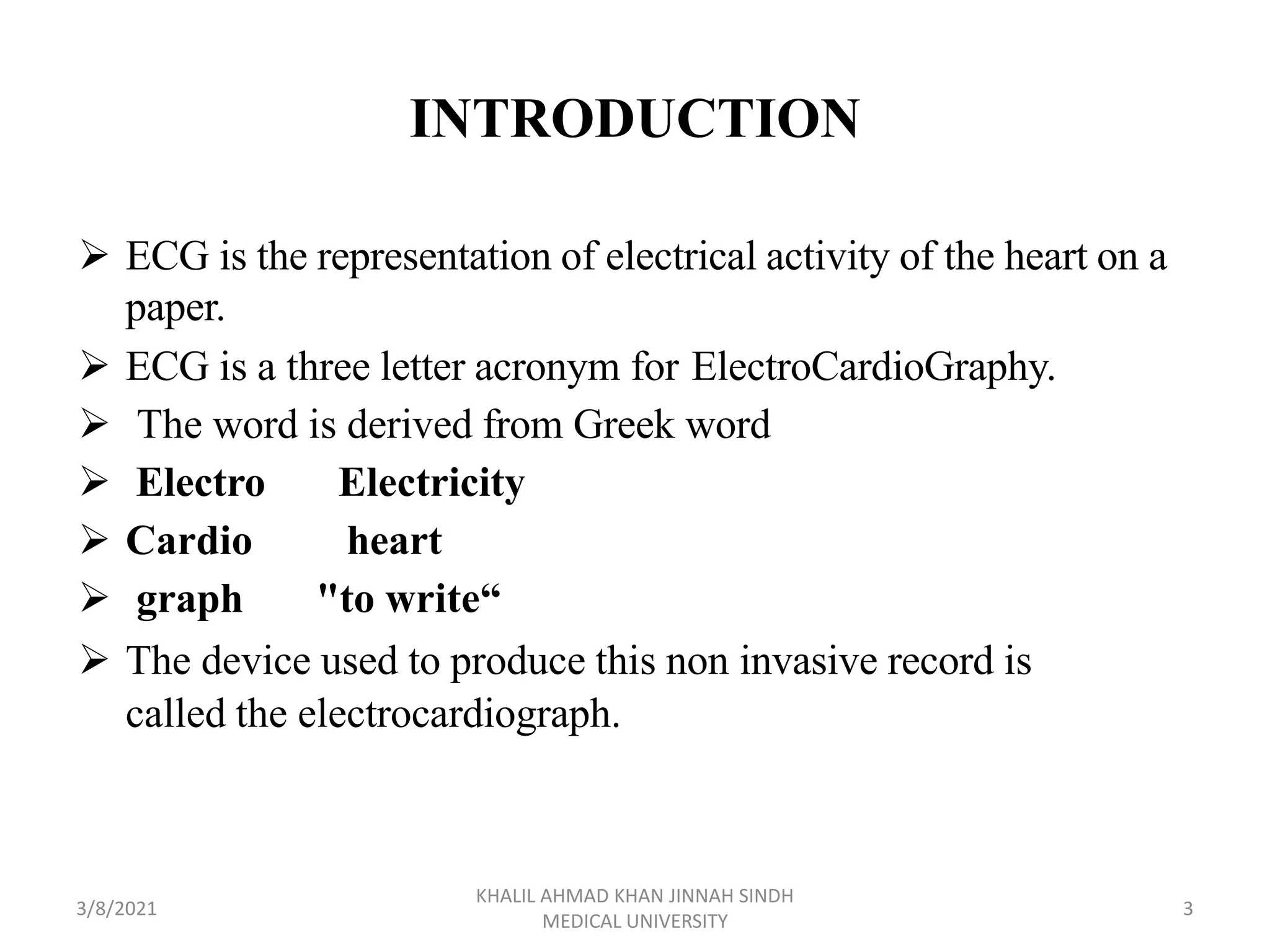 Basic of ECG with common abnormalities. | PPTX