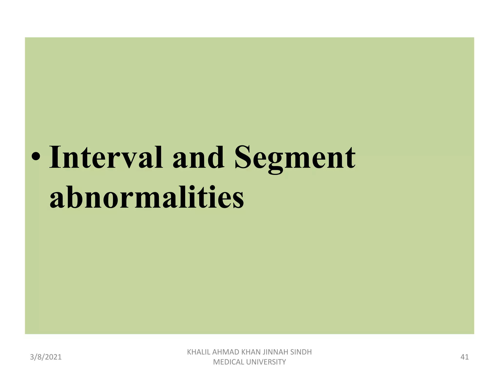 Basic of ECG with common abnormalities. | PPTX | Heart and ...