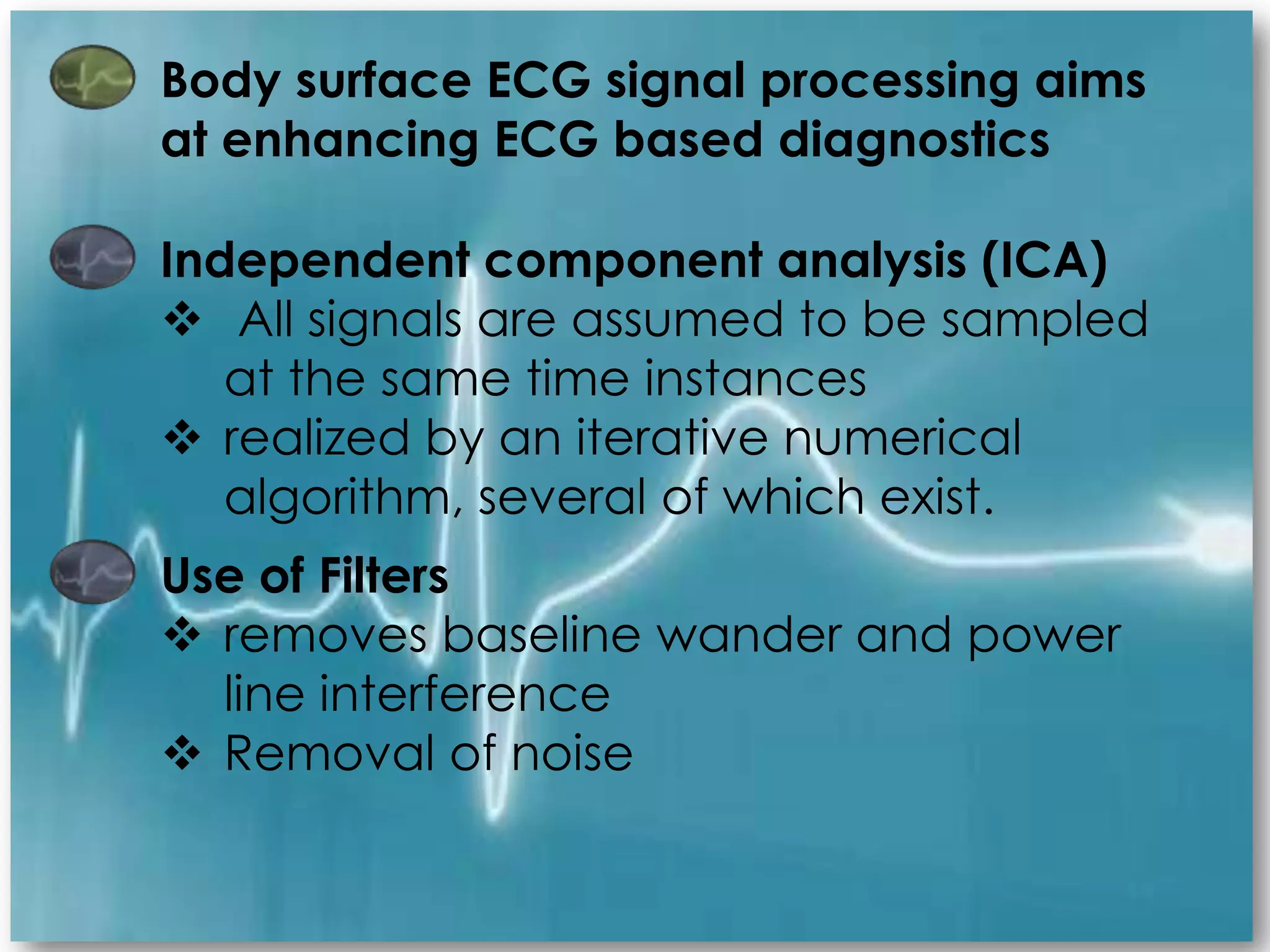 Ecg Signal Processing | PPTX