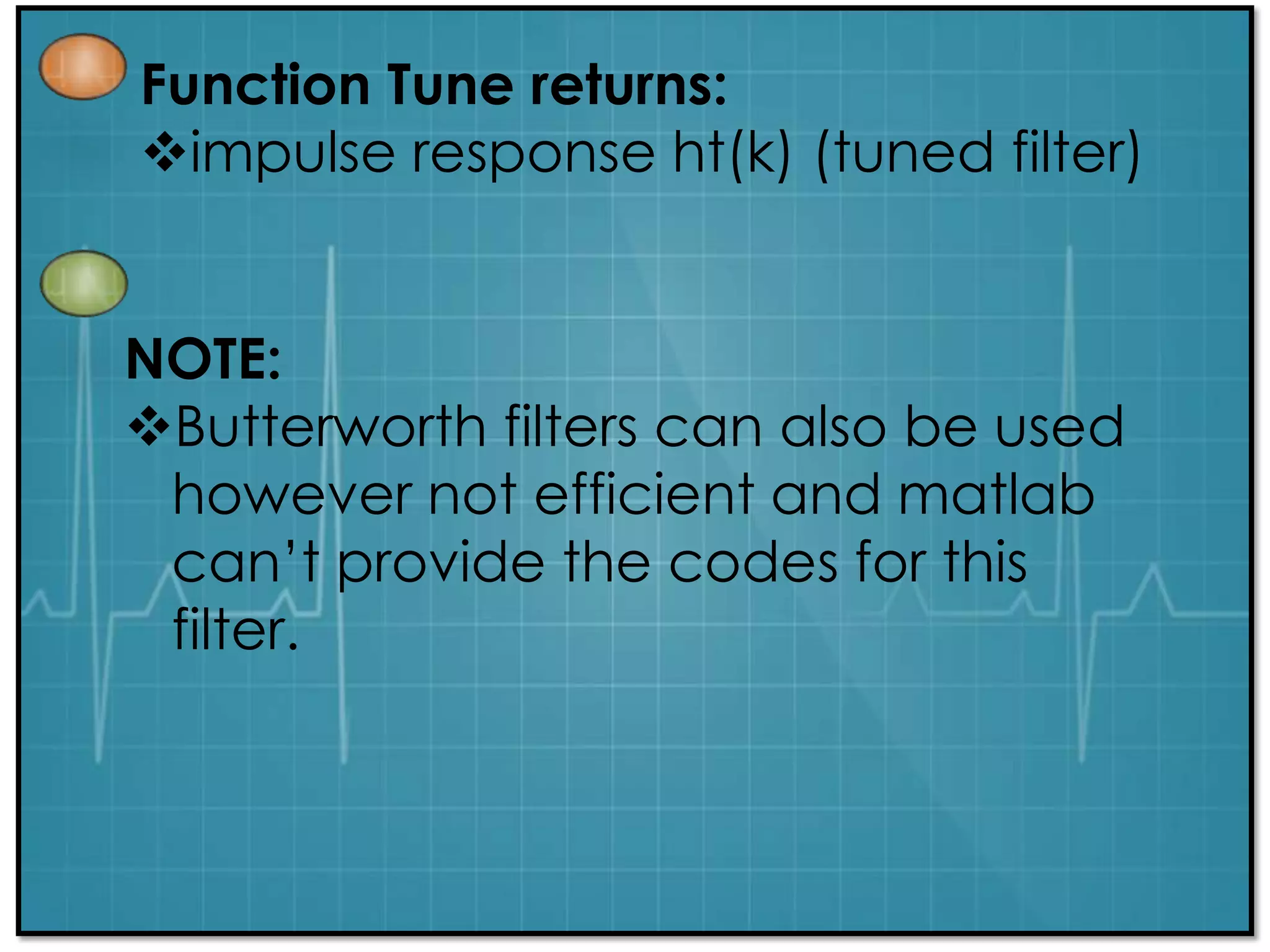 Ecg Signal Processing | PPTX