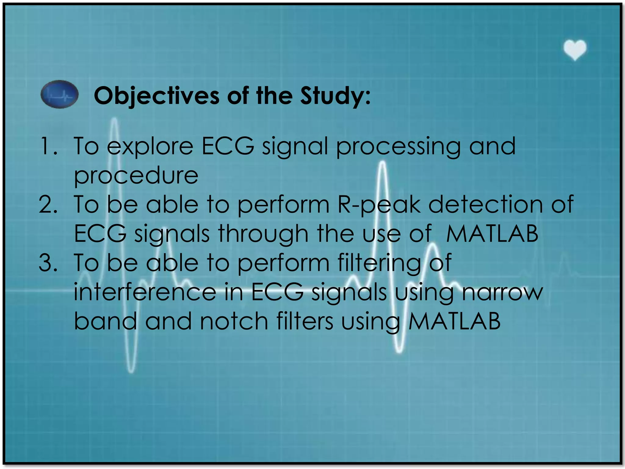 Ecg Signal Processing | PPTX