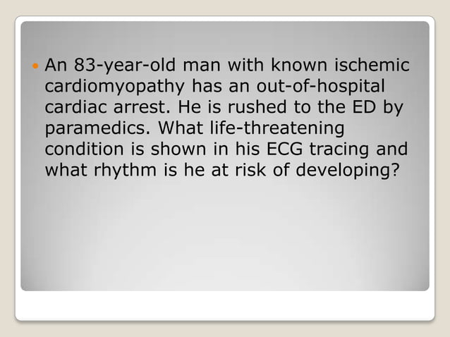 Ecg findings in life threatening conditions | PPTX
