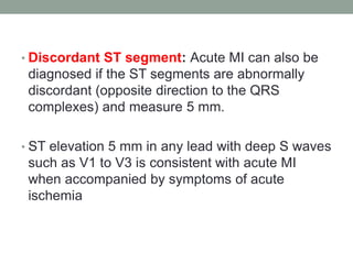 ECG in Acute Myocardial Infarction | PPTX