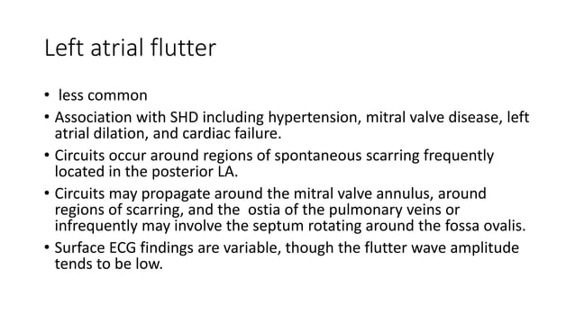 Ecg in aflutter | PPTX | Heart and Cardiovascular Diseases | Diseases ...