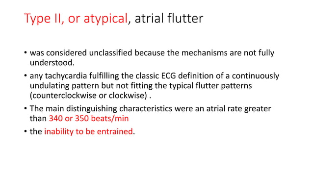 Ecg in aflutter | PPTX | Heart and Cardiovascular Diseases | Diseases ...