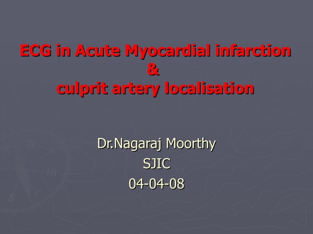 Ecg in AMI | PPT | Heart and Cardiovascular Diseases | Diseases and ...