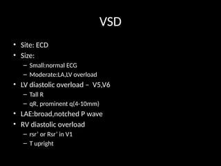 ECG IN CONGENITAL HEART DISEASE cardiology | PPTX