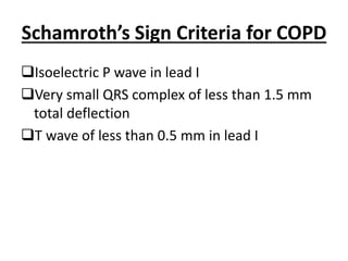 ECG/EKG changes in COPD | PPTX
