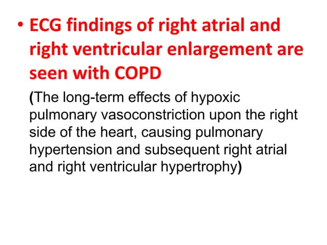 ECG/EKG changes in COPD | PPTX