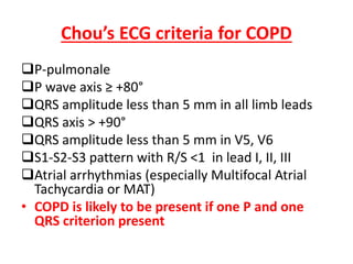 ECG/EKG changes in COPD | PPTX
