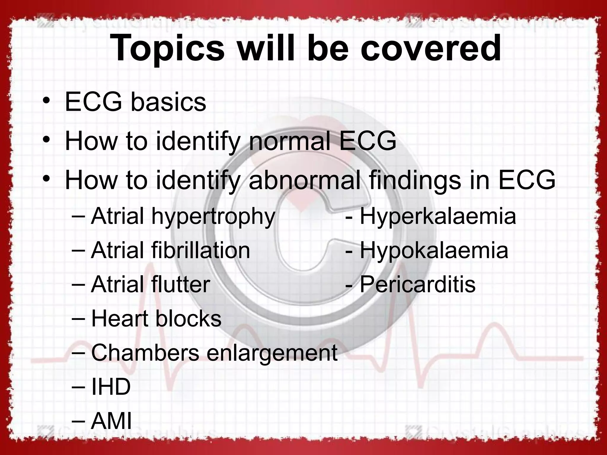 ECG In Ischemic Heart Disease - Dr Vivek Baliga Review | PPT