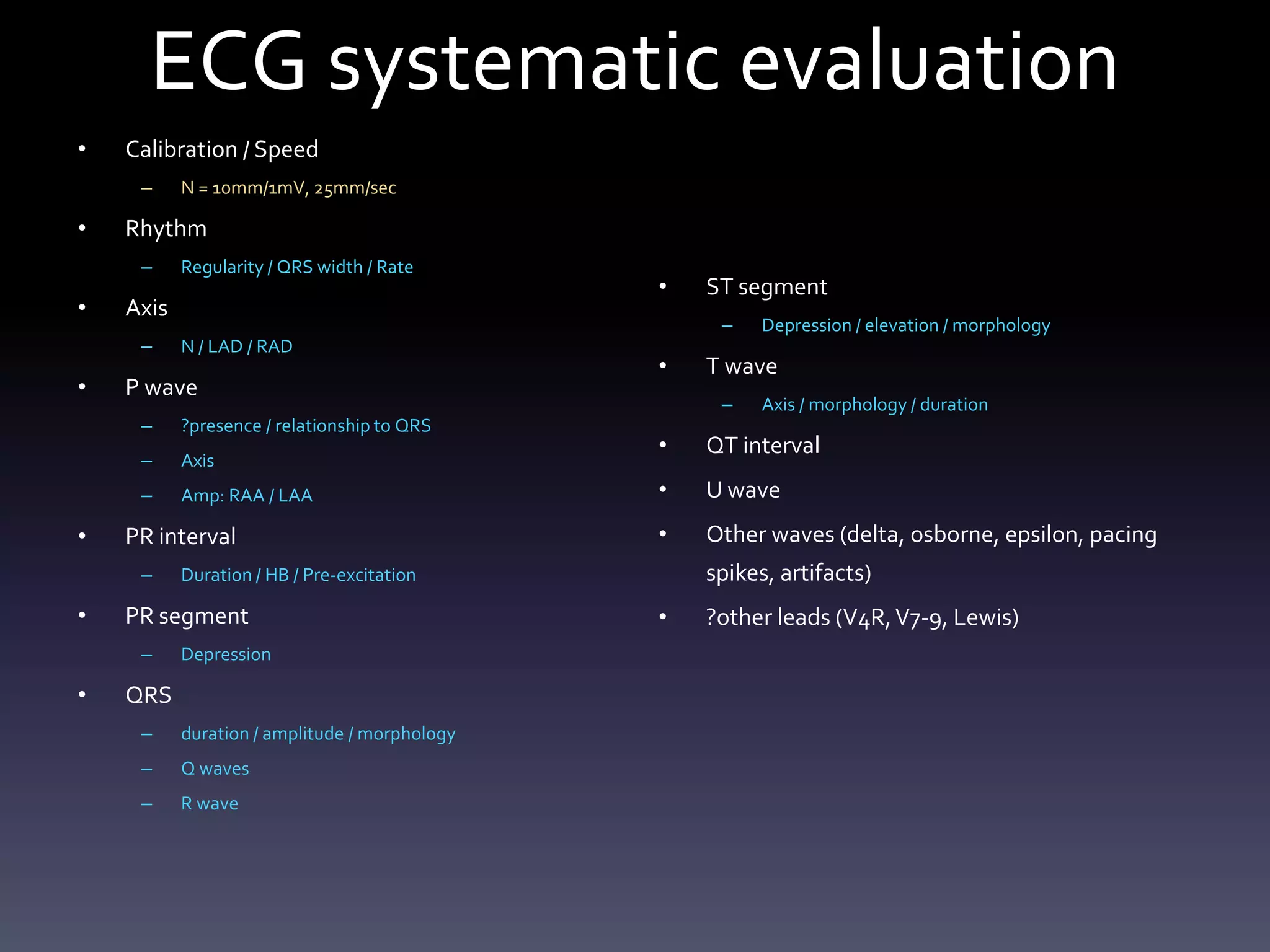 Systematic ECG Interpretation | PPTX