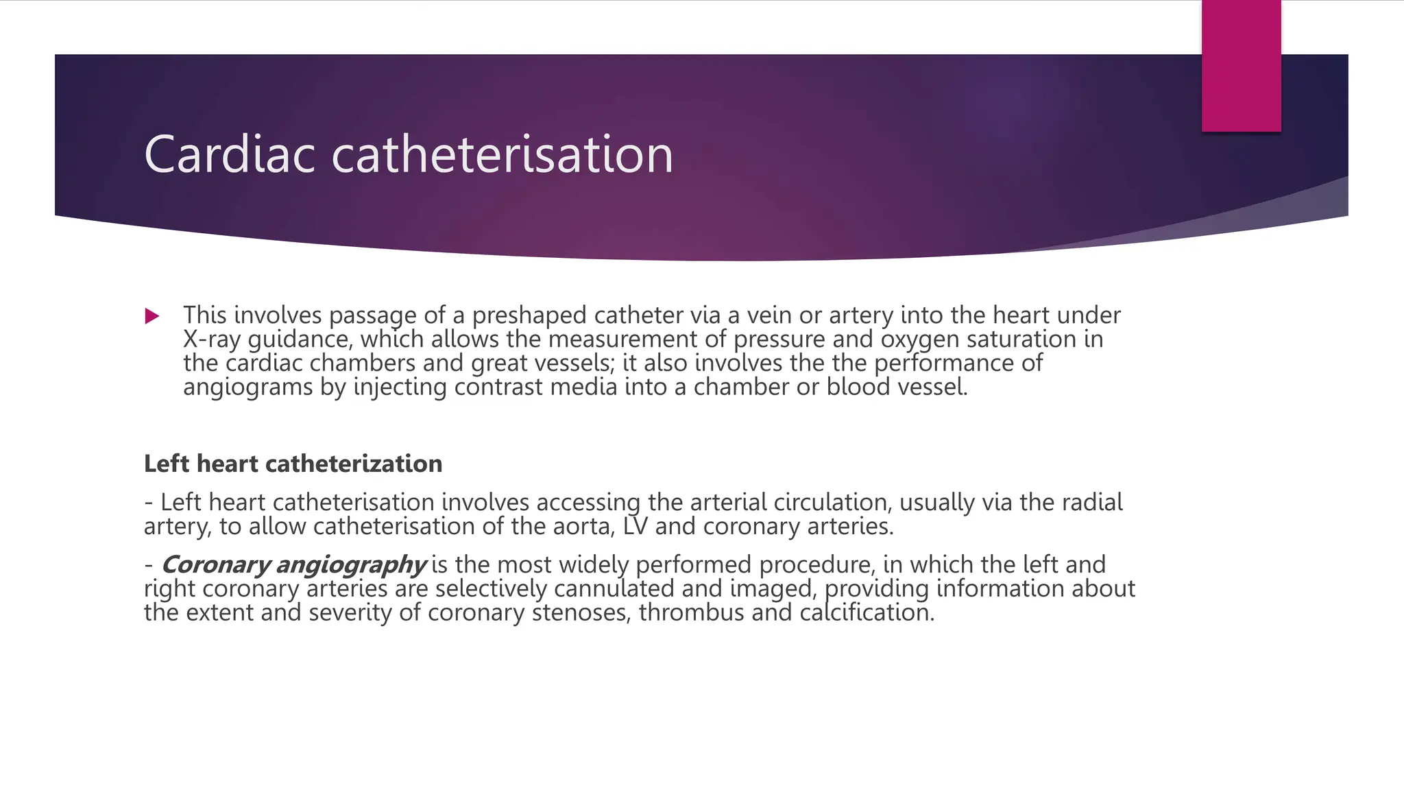 ECG interpretation: Echocardiography and Cardiac Catherization.pptx