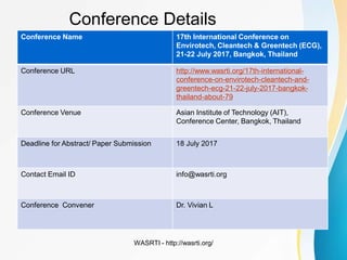 Ecg july2017 bangkok ppt | PPT