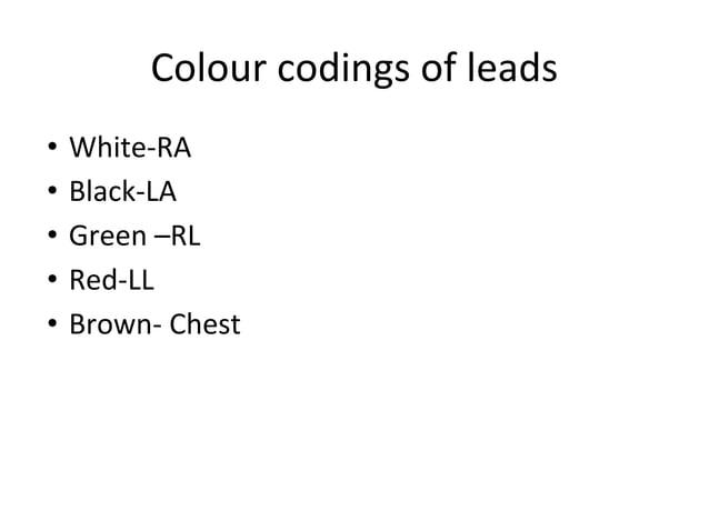 Ecg lead configuration | PDF