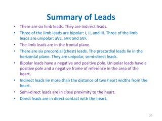 ECG Leads in a 12-Lead ECG | PPTX