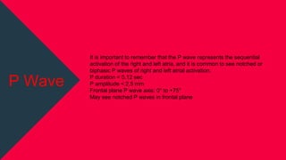 Characteristic of normal ECG | PPTX