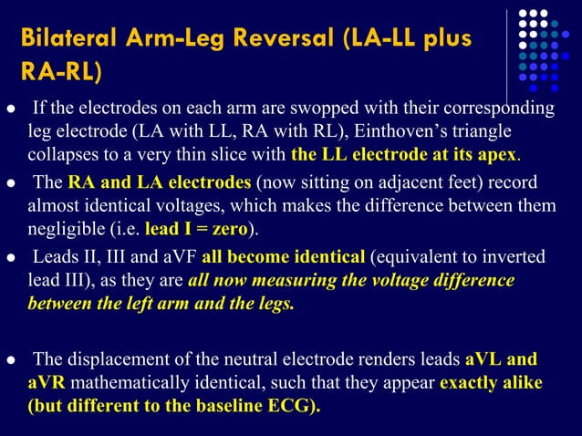 ECG LIMB LEAD REVERSAL | PPTX | Heart and Cardiovascular Diseases ...