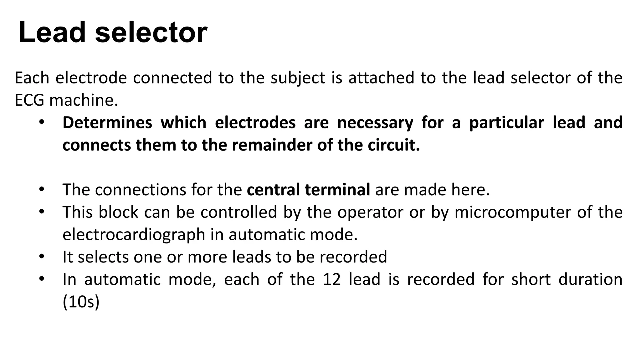 Ecg machine | PDF