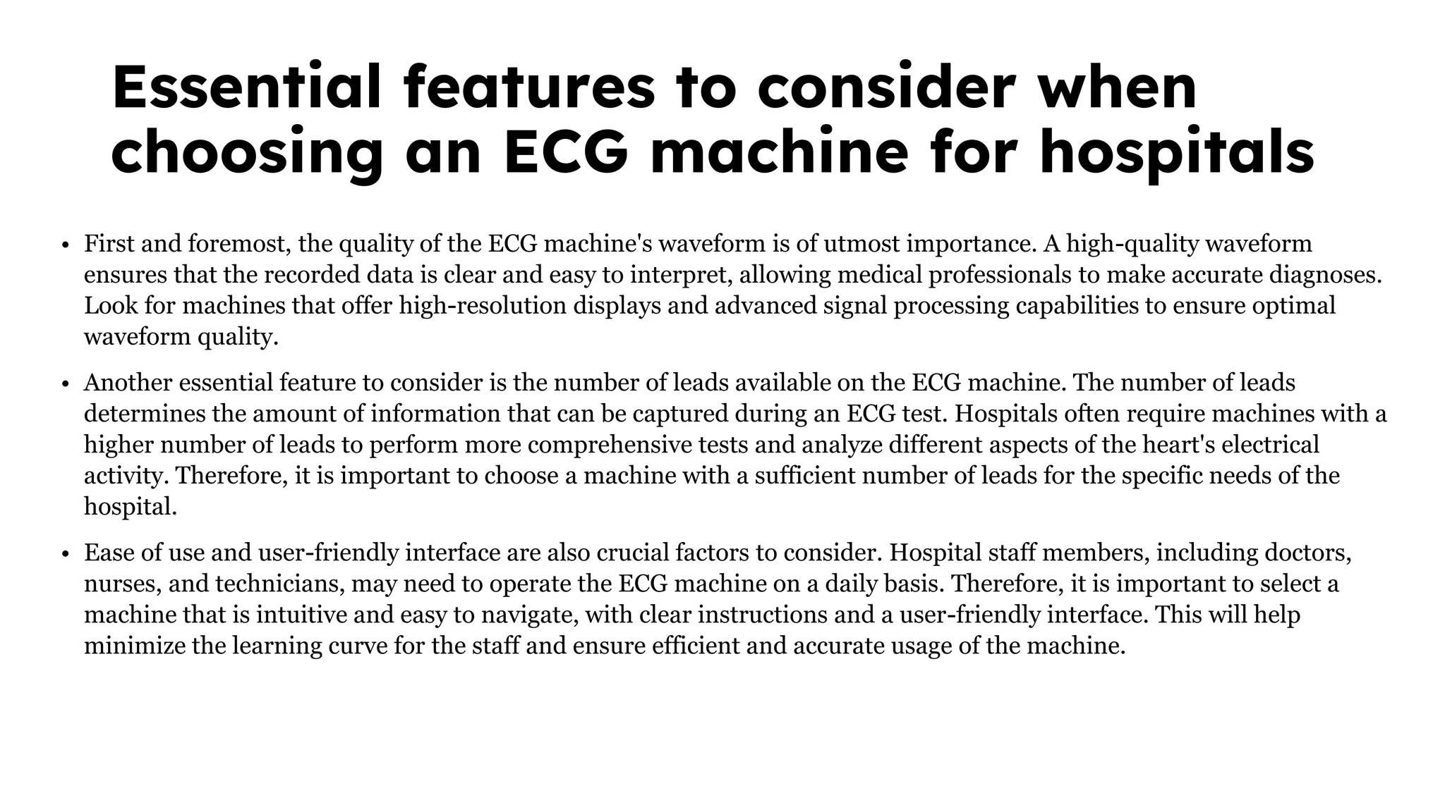 Exploring the Wonders of ECG Machines | PPTX