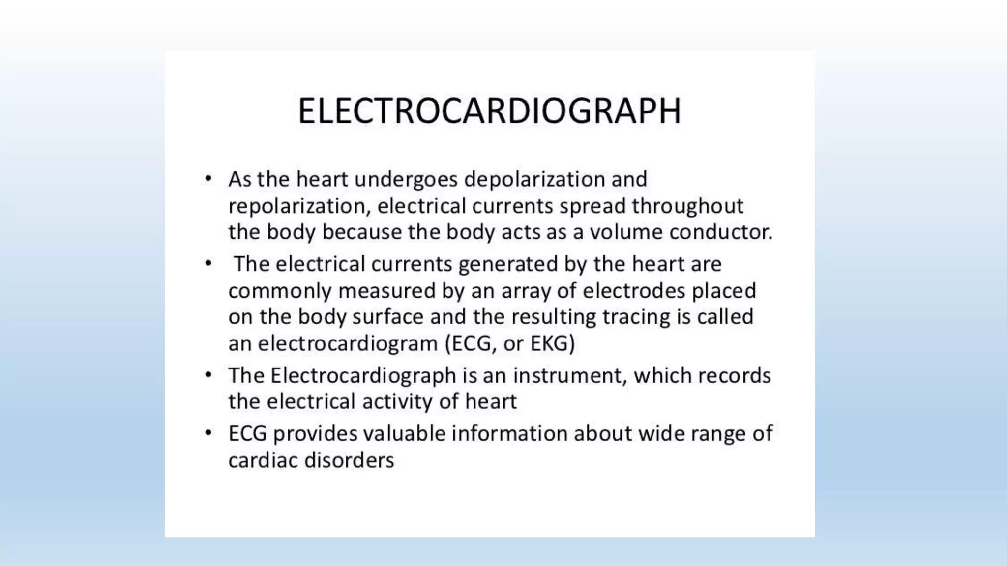 ECG machines -Operation and Maintenance | PPTX